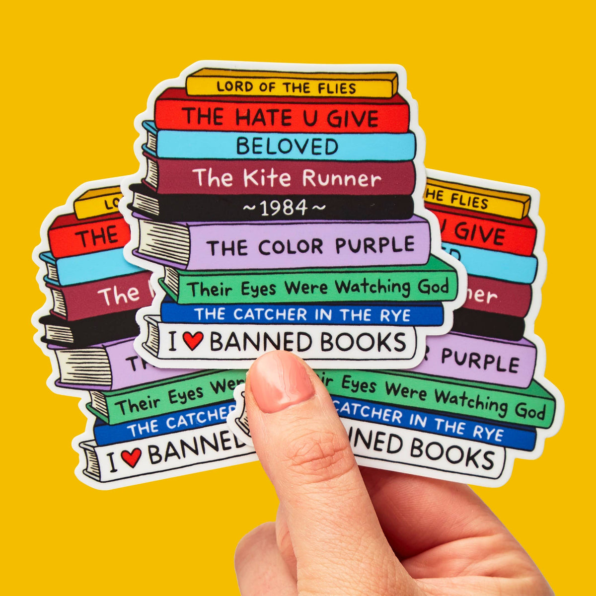 Banned Books Die Cut Sticker – Brooklyn Superhero Supply Co.