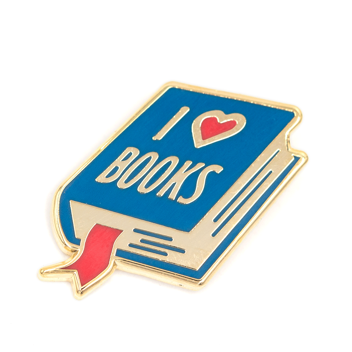 I Heart Books Enamel Pin – Brooklyn Superhero Supply Co.