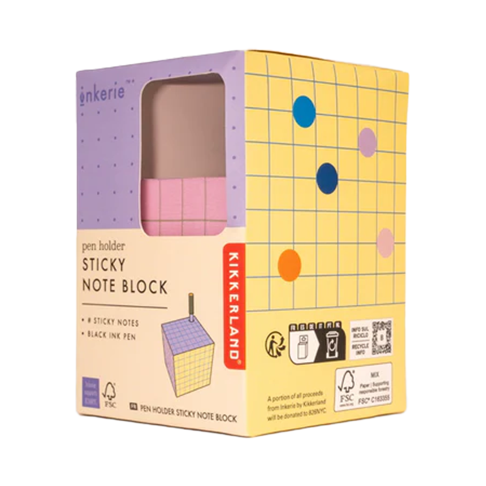 Inkerie Pen Holder Sticky Note Block – Brooklyn Superhero Supply Co.